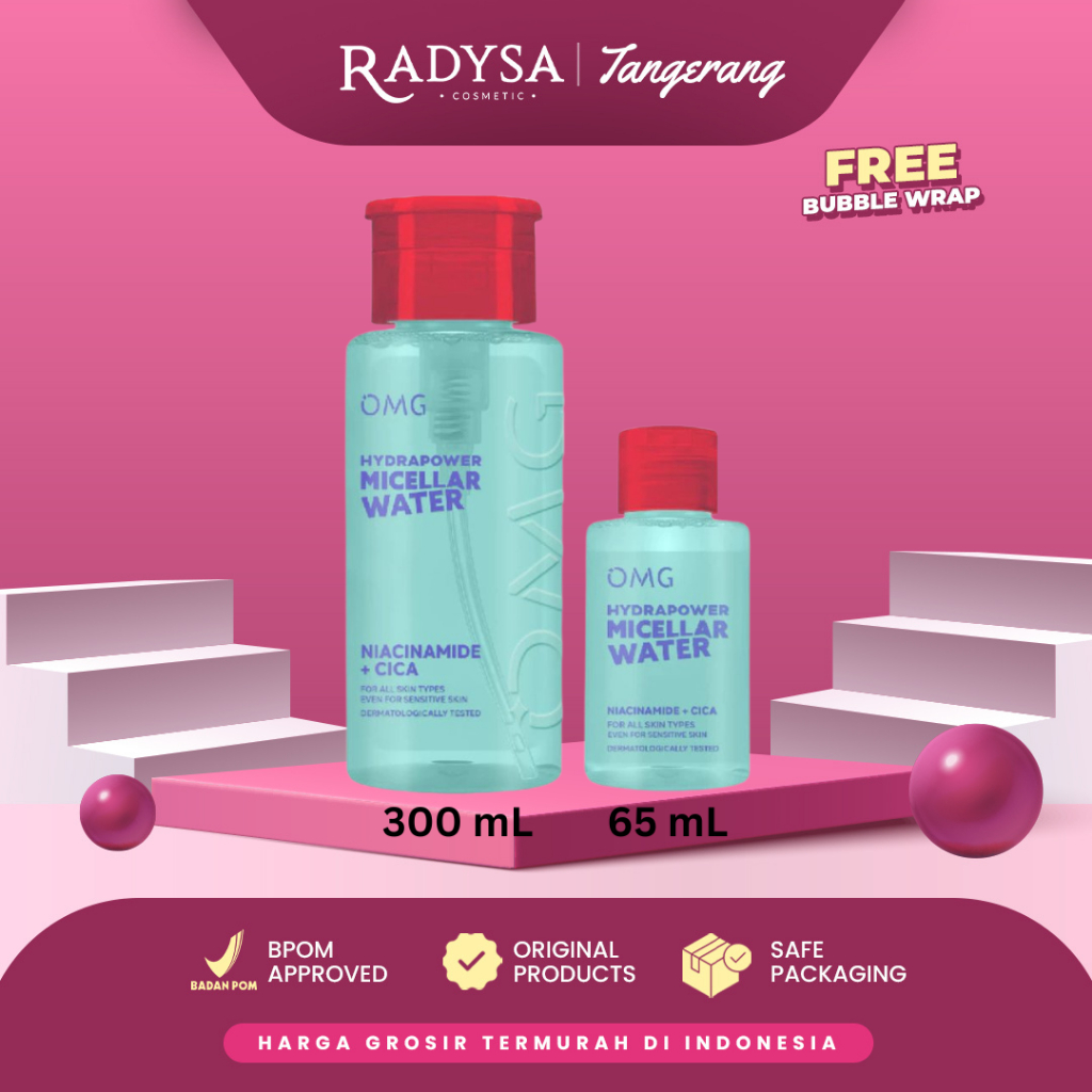 Jual RADYSA TGR - OMG Hydrapower Micellar Water Niacinamide + Cica for ...