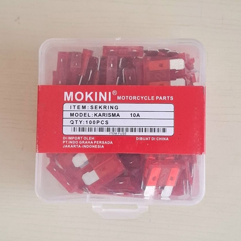 Jual [100 Pcs] Sekring Tancap Kecil - Blade Fuse DX Sikring Motor ...