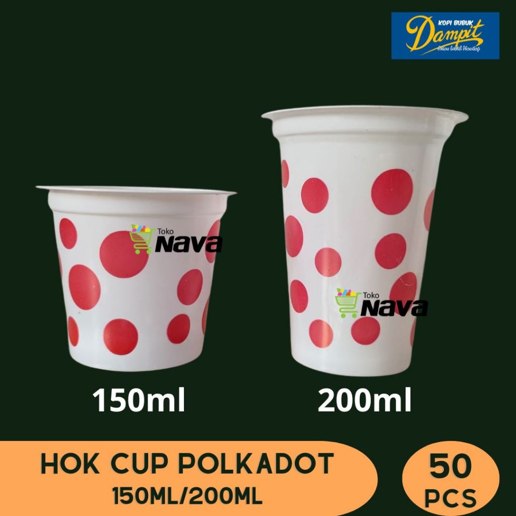 Jual Gelas Hok Cup 150ml 200ml S50 | Shopee Indonesia