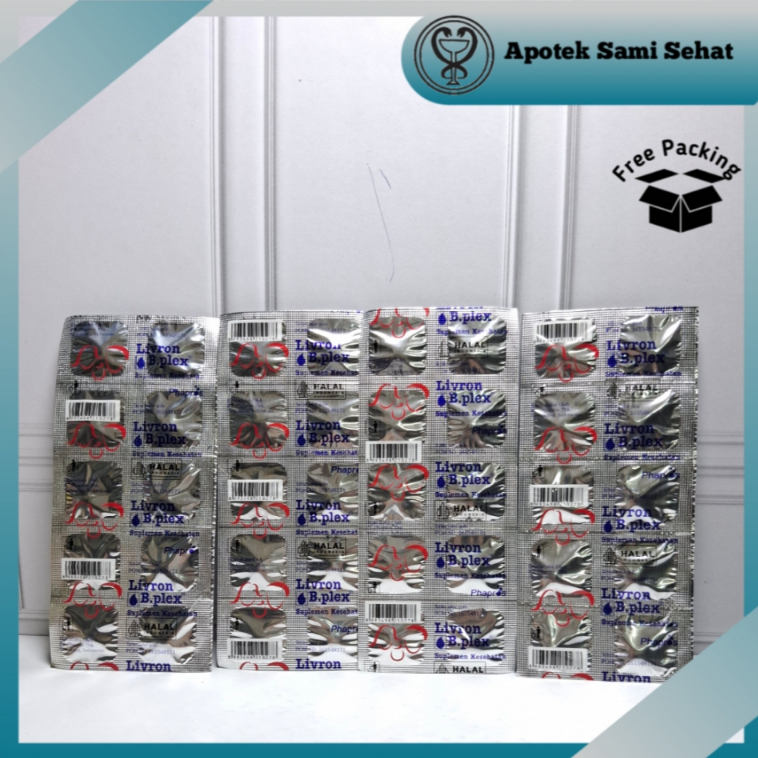Jual 4 STRIP LIVRON B PLEX ISI @10 TABLET (suplemen kesehatan zat besi ...
