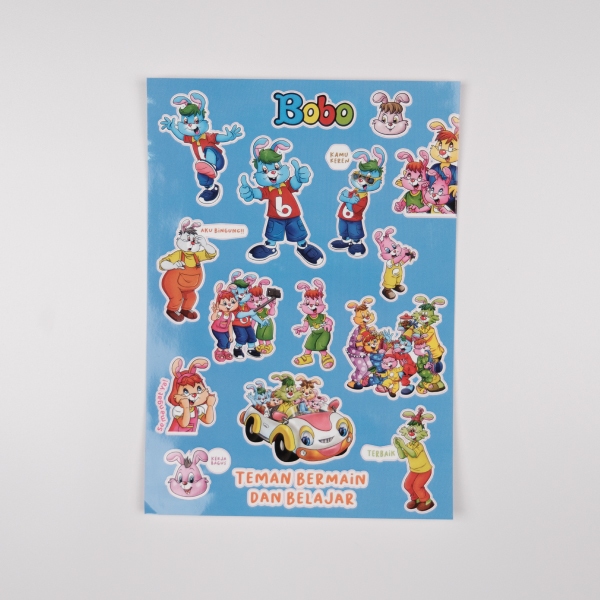 Jual BOBO - Sticker BOBO dan Keluarga Bahan Viny Glossy | Shopee Indonesia
