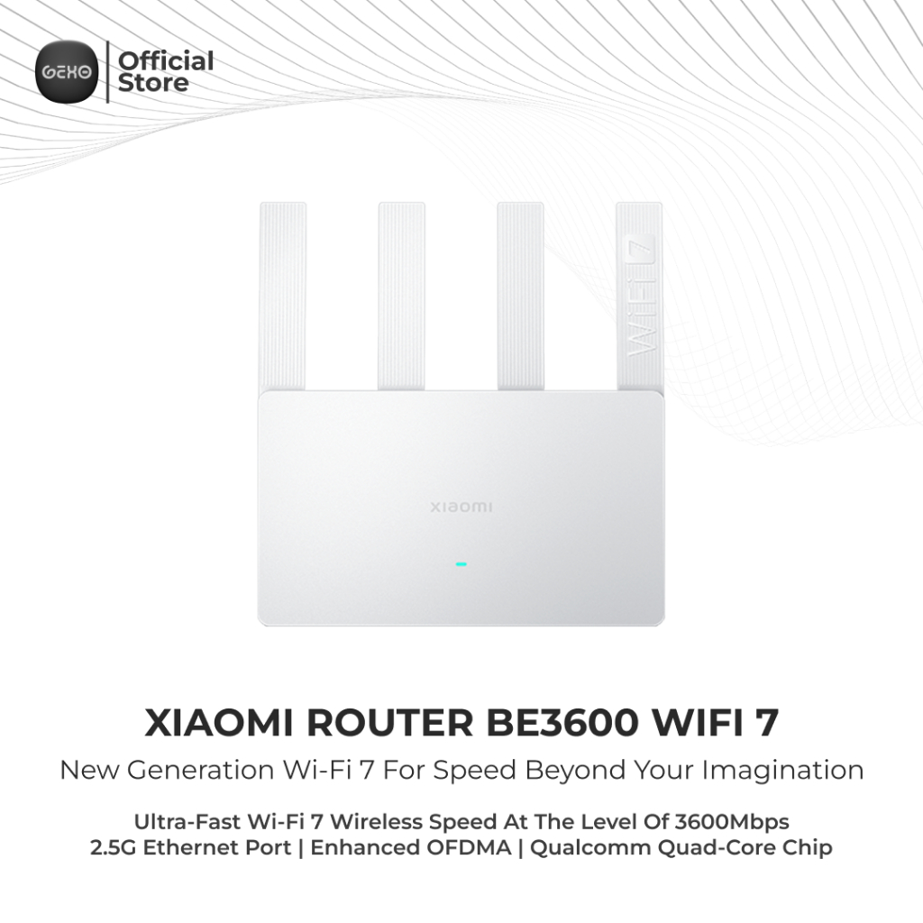 Jual Xiaomi Router WiFi 7 BE3600 4 Antenna Dual Band 3600Mbps Qualcomm 4K QAM OFDMA MLO | Shopee ...
