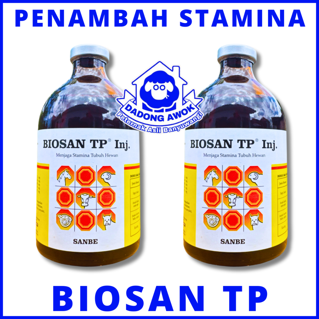 Jual BIOSAN TP 100ml injek - Meningkatkan Stamina Daya Tahan Hewan SAPI ...
