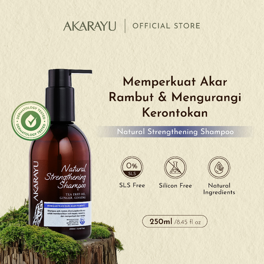 Jual Akarayu Natural Strengthening Shampoo | Shampoo Anti Rontok NON ...