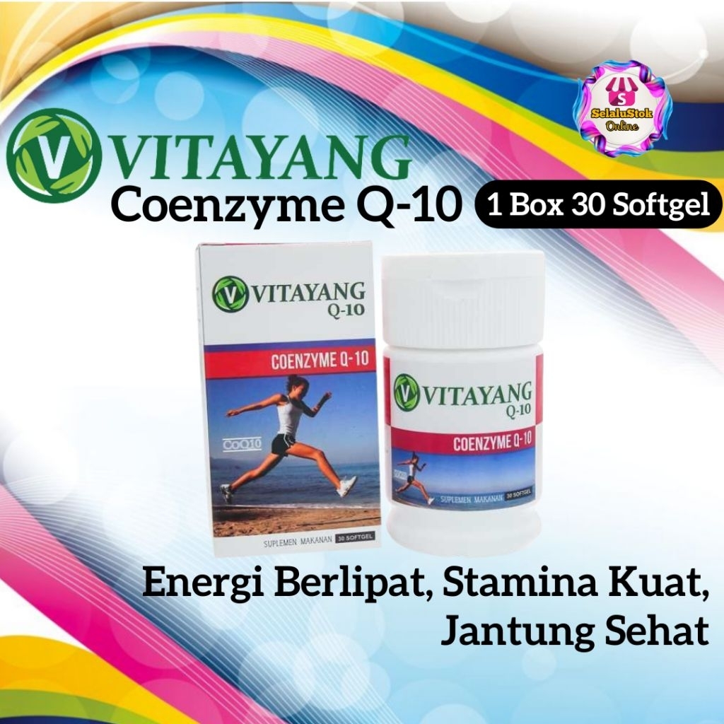 Jual Vitayang Coenzyme Q10 Suplemen Jantung | Antioksidan | Tingkatkan ...