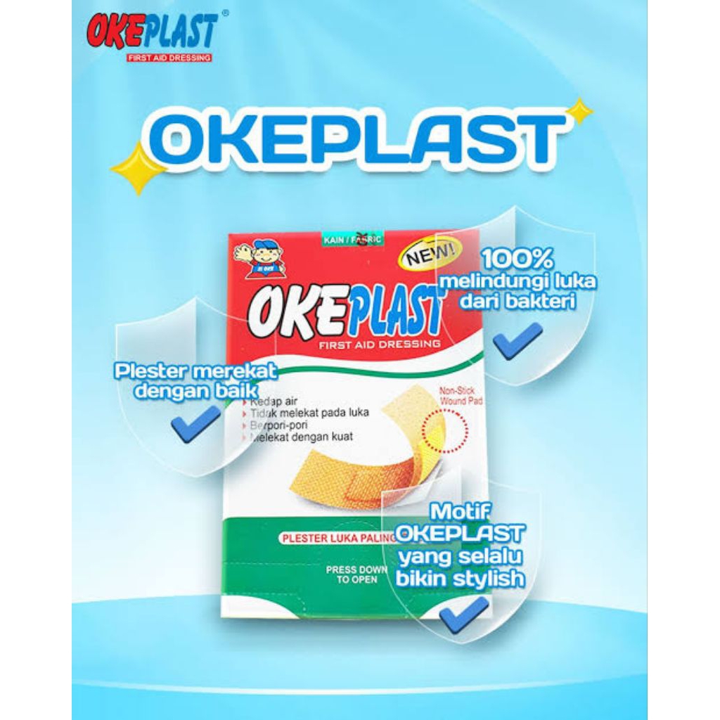 Jual Okeplast Plester isi 100 Lembar | Shopee Indonesia