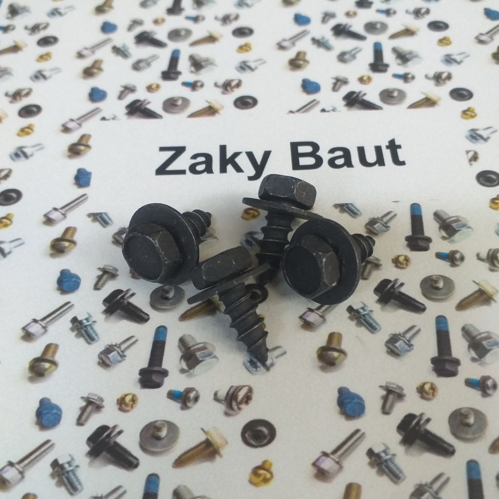 Jual 10 biji baut spakbor mobil universal baut 10 kasar | Shopee Indonesia