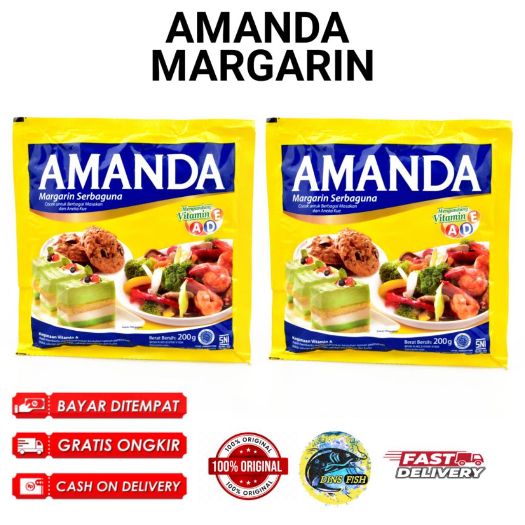 Jual Margarin Amanda Kemasan @200gr | Shopee Indonesia