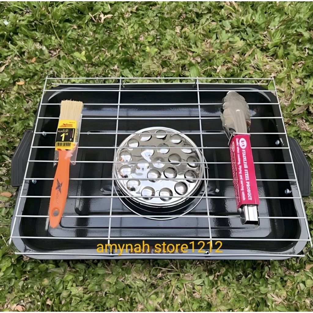 Jual Panggangan BBQ Portable Ant Hitam Besii Karat – Sosis, Ikan, Ayam ...