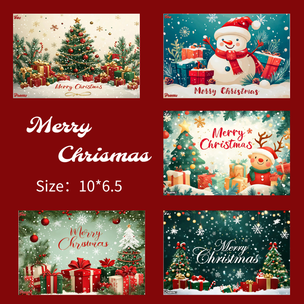 Jual ACOS Kartu Ucapan NATAL /Greeting Card NATAL/Ucapan Merry ...