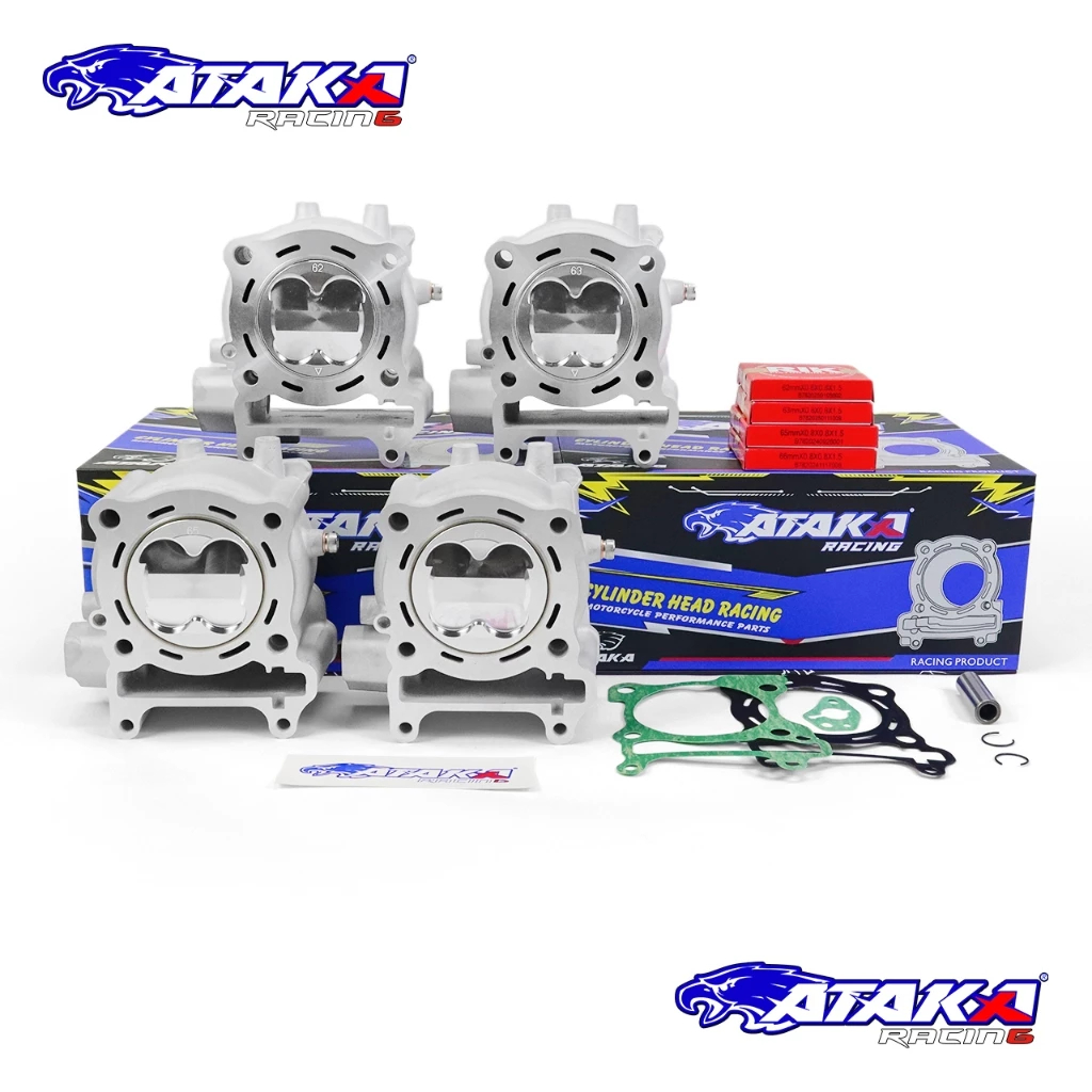 Jual ATAKA RACING BLOCK BLOK BORE UP CERAMIC 62 63 65 66mm HONDA VARIO ...