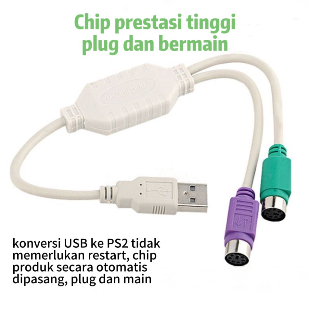 Jual Kabel Dan USB Untuk Adapter Mouse PS2 Keyboard | Shopee Indonesia