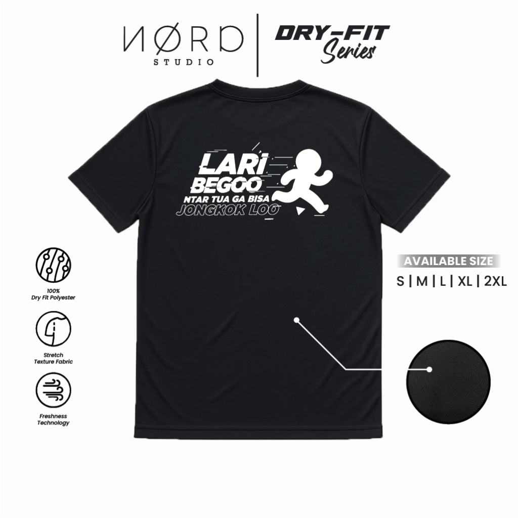 Jual Kaos Dry Fit Lari Begoo Lucu | Jersey pelari | Kaos running kalcer ...