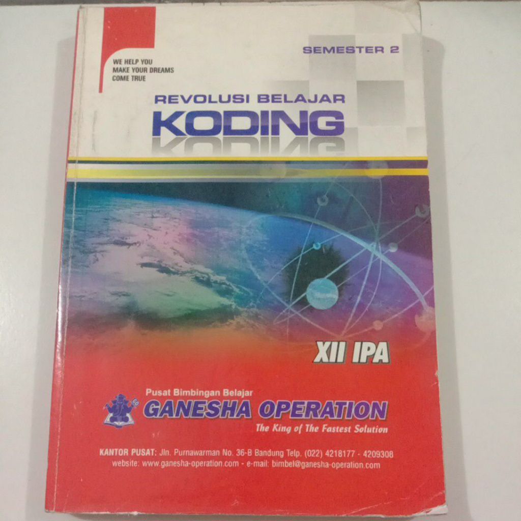 Jual Revolusi Belajar Koding Semester 2 Untuk SMA Kelas 12/XII IPA ...
