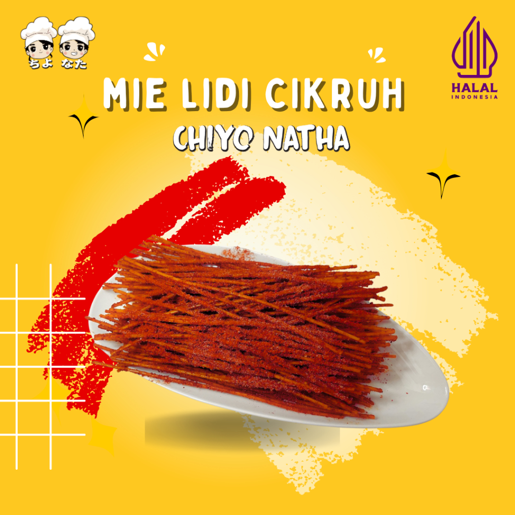 Jual Mie Lidi Cikruh Chiyo Natha 500gr Snack Pedas Gurih Kriuk | Shopee ...