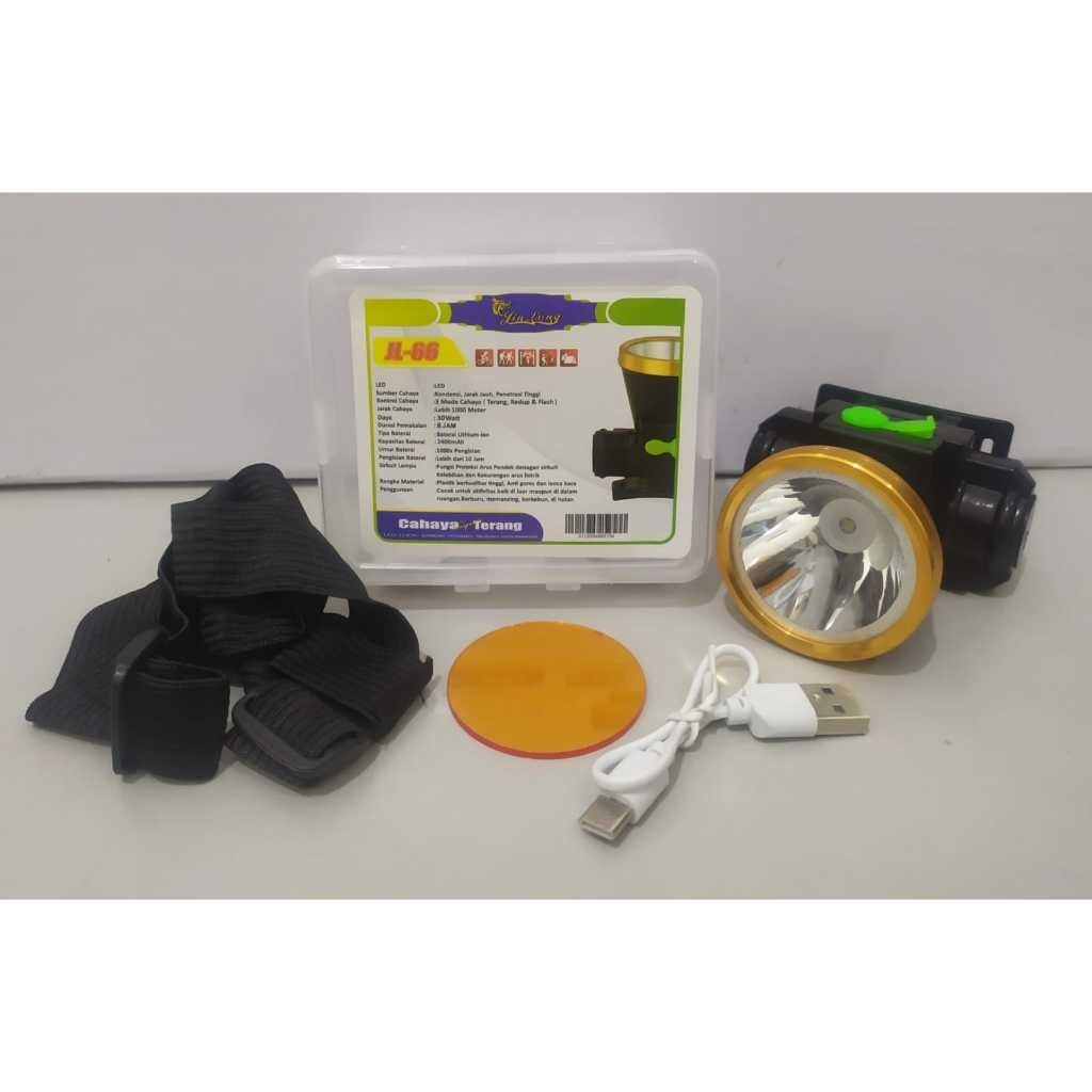 Jual Senter Kepala Cus 30W Putih JL 66P Jin Long / Senter Kepala ...