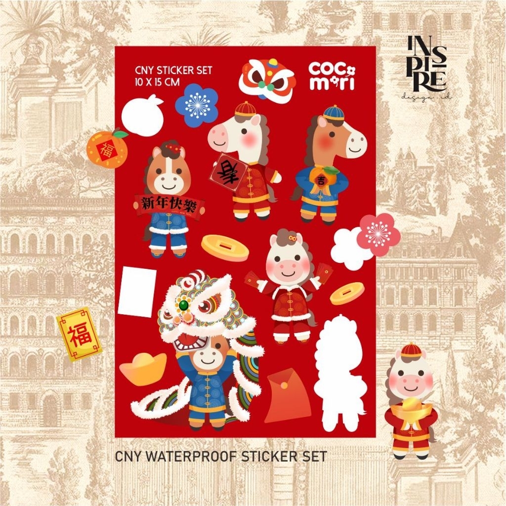 Jual Sticker Imlek CNY Tahun Kuda 2026 | Shopee Indonesia