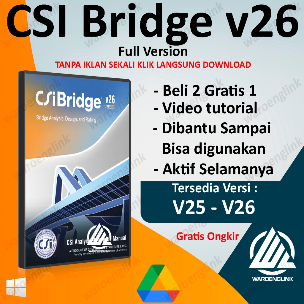 Jual Csi Bridge V26 Terbaru 2025 Video Install Windows Full
