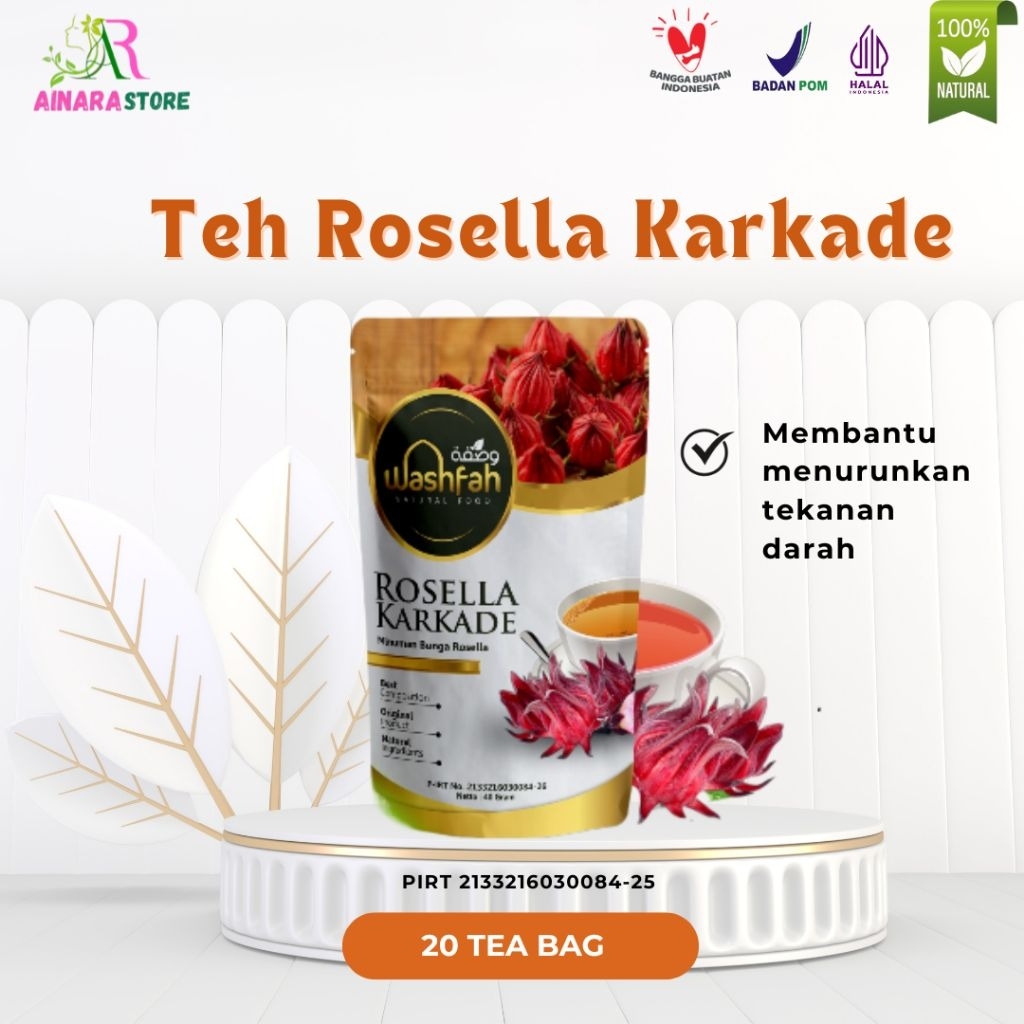 Jual Teh Bunga Rosella Karkade 40 gr Membantu Menurunkan Tekanan Darah ...