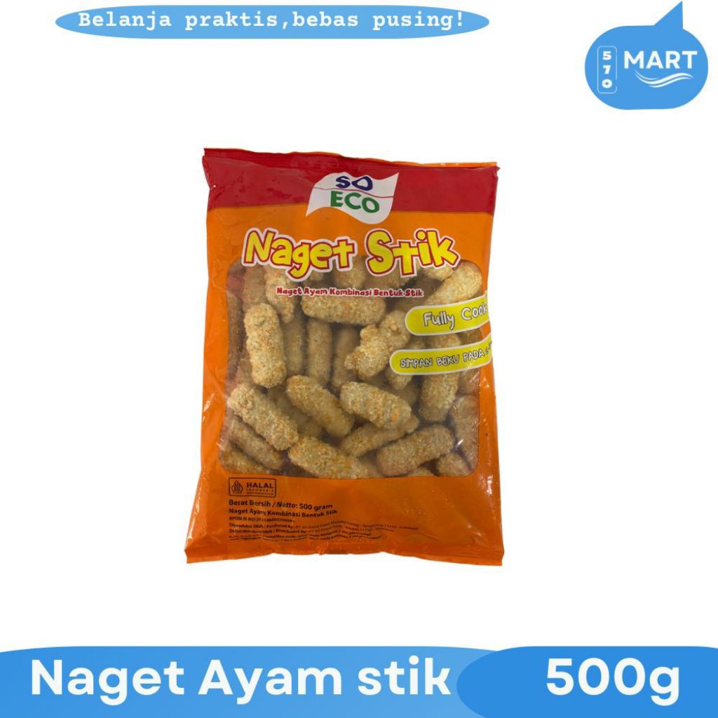 Jual SO ECO Naget Ayam Stik Chicken nugget stick 500gr | Shopee Indonesia