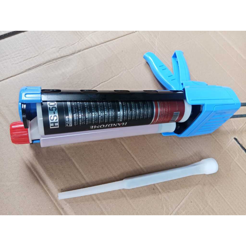 Jual PAKET LEM BOTOL TEMBOK BETON BAJA BESI REBAR + ALAT TEMBAK LEM ...