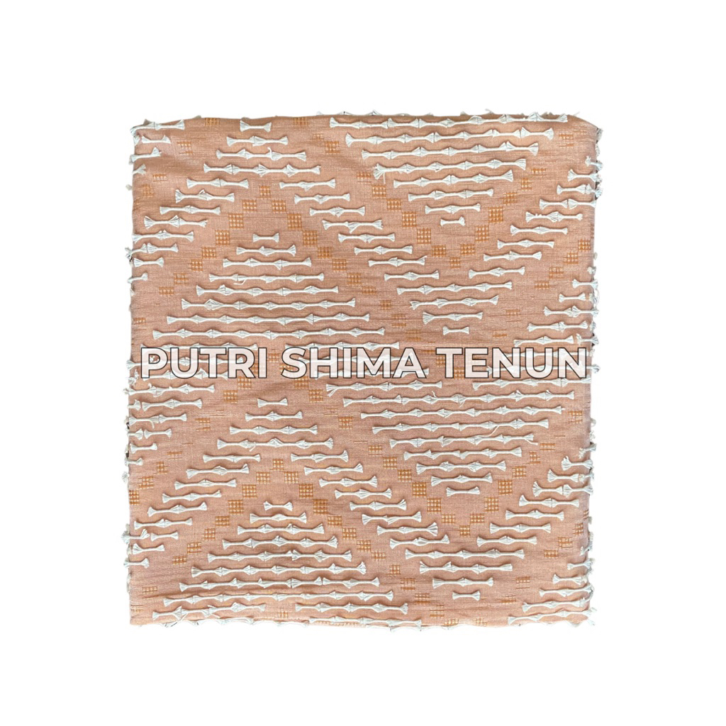Jual Kain Tenun Ikat Bulu - Alabaster Monogram | Shopee Indonesia