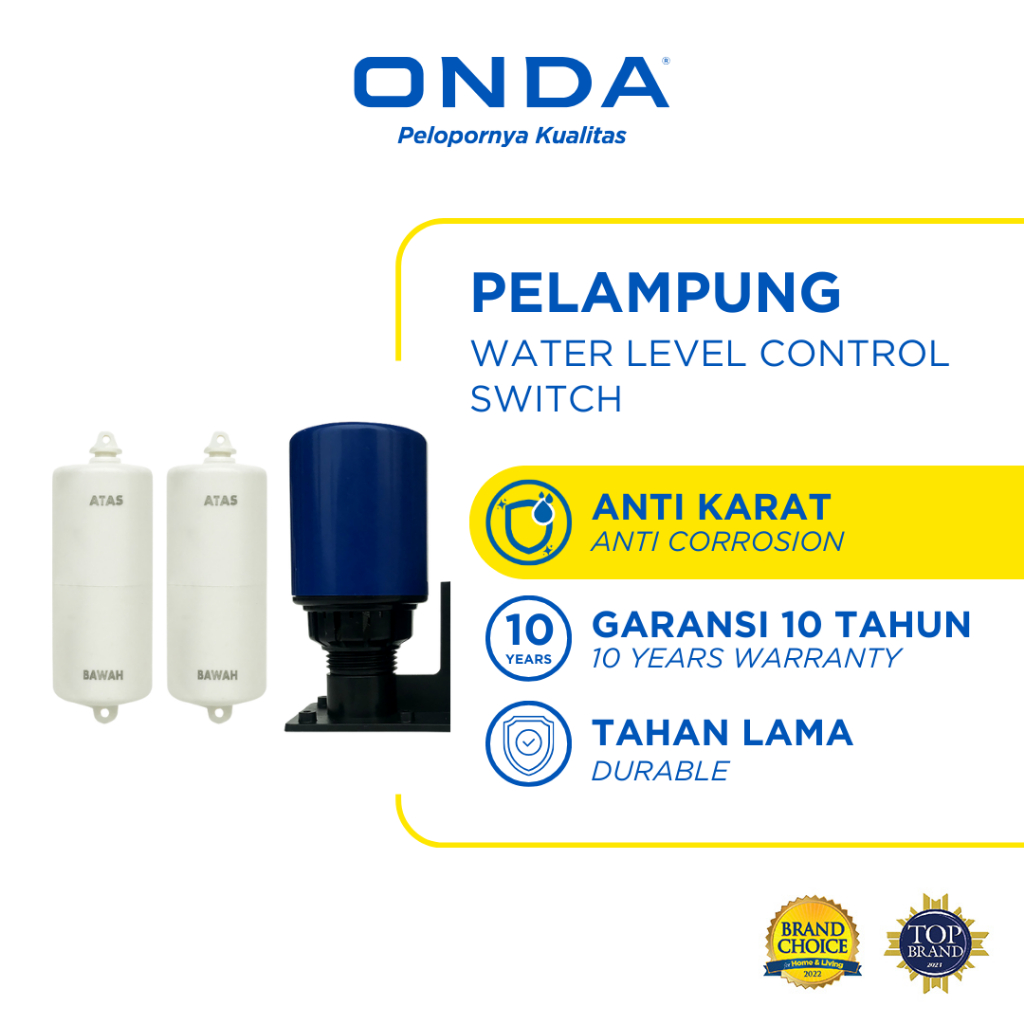Jual ONDA Pelampung Toren Tangki Air Anti Bocor WATER LEVEL CONTROL ...