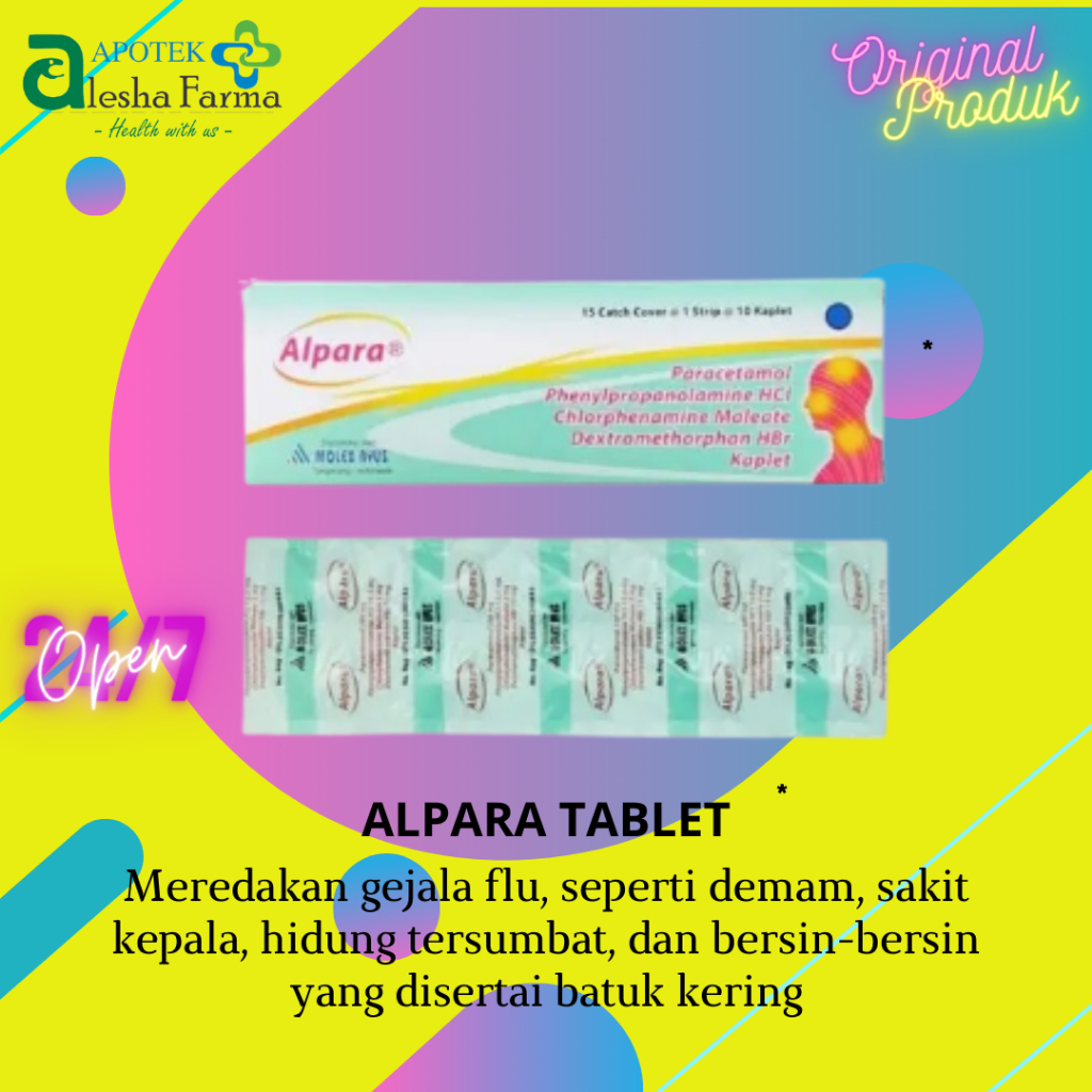 Jual Alpara Strip 10 Tablet | Mengatasi Demam Batuk Flu | Shopee Indonesia