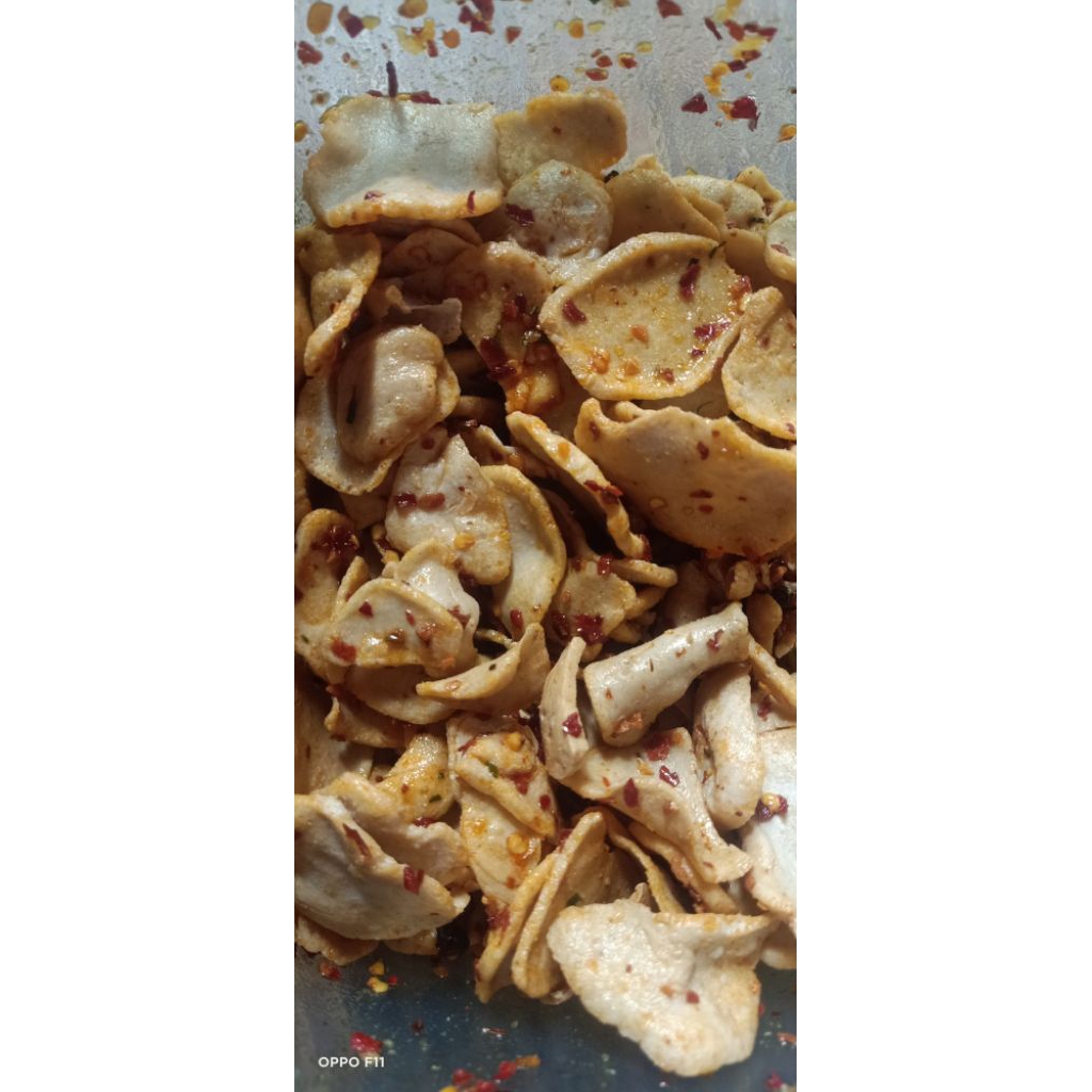 Jual Basreng bulat/ kripik basreng / basreng koin kemasan 1 kg | Shopee ...