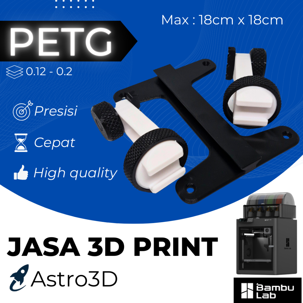 Jual Jasa 3D print PETG Cetak Custom printing 3 dimensi plus printer 3D ...