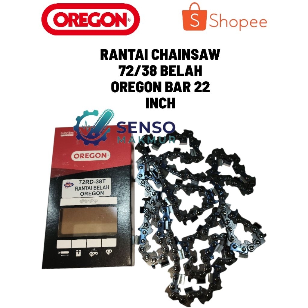 Jual RANTAI SENSO/CHAINSAW BAR 22 INCH BELAH OREGON ORIGINAL | Shopee Indonesia