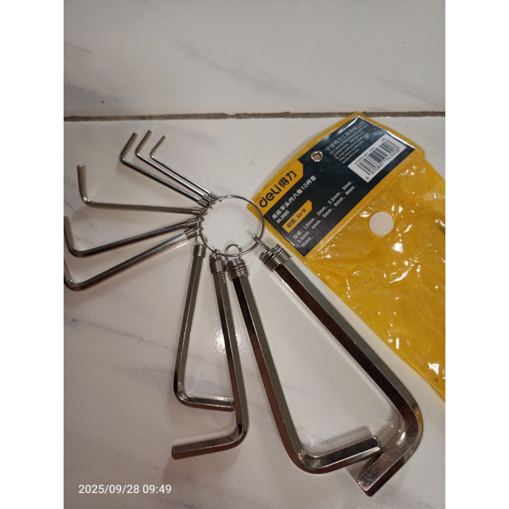 Jual Kunci L 1 set merk Deli | Shopee Indonesia