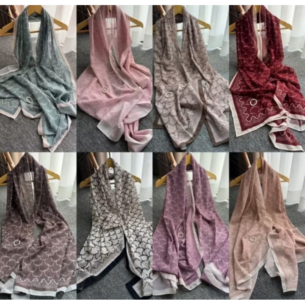 Jual pashmina motif printing/pashmina turki/shawl etnik turki/pashmina ...