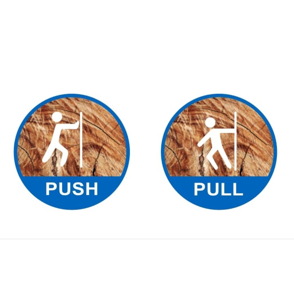 Jual SIGN AKRILIK PUSH PULL TARIK DORONG GESER UNTUK PINTU, SATU PASANG ...