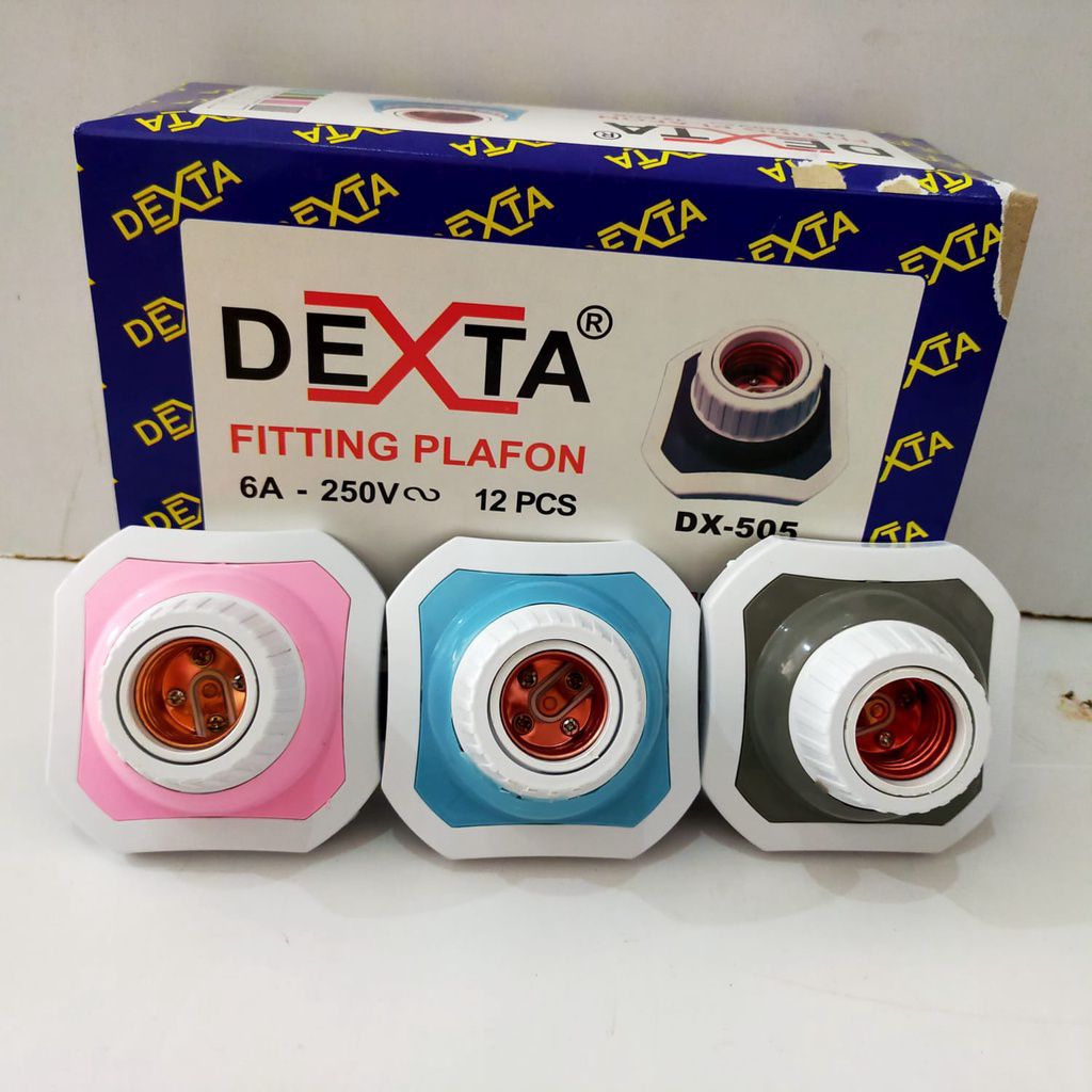 Jual (harga 1pack/isi 12pc) Fitting Fiting Plafon DX-505 Model Segi ...