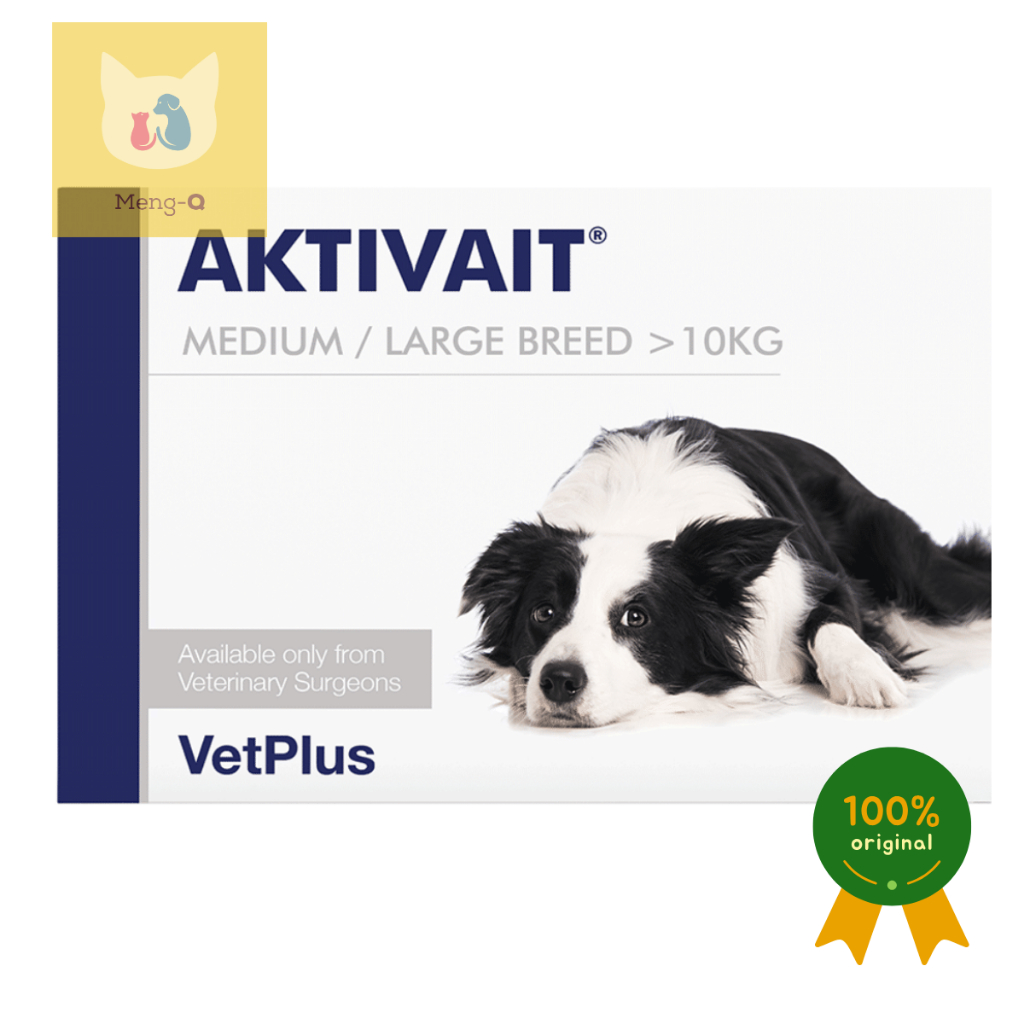 Jual Vetplus Aktivait Dog Medium & Large Breed - Suplemen Syaraf Anjing ...