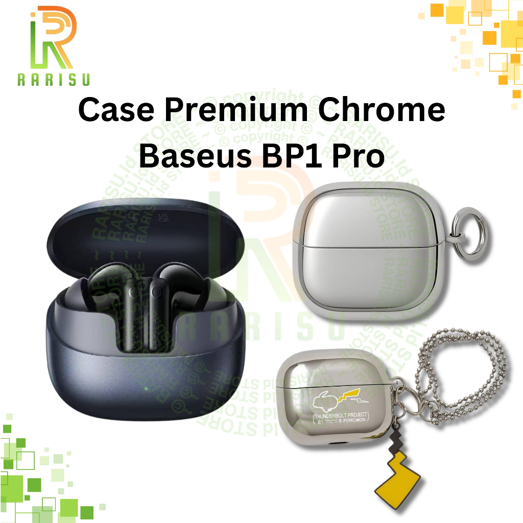 Jual Case Baseus BP1 Pro DiY Premium Chrome Lucu Casing Earphone TWS ...