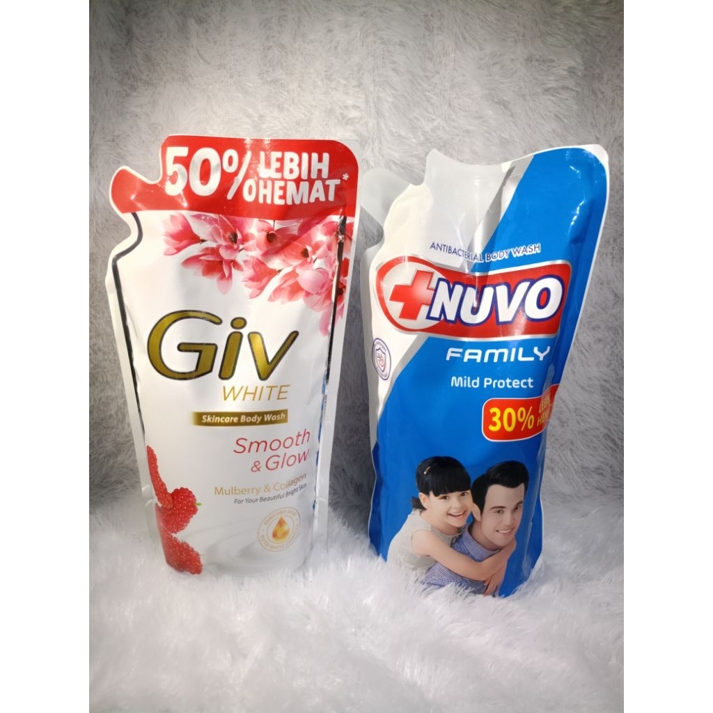 Jual PAKET HEMAT GIV MULBERRY 800ML & NUVO BIRU 800ML | Shopee Indonesia