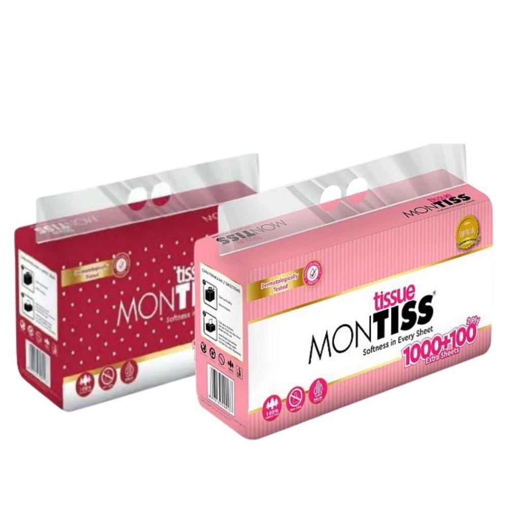 Jual Montiss 1000 Sheets 2 Ply Facial Tissue 1 kg | Shopee Indonesia