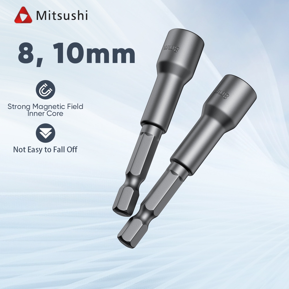 Jual Mitsushi Mata Bor Roofing Magnet Hex Adaptor Bit 8x63mm / 10x63mm ...