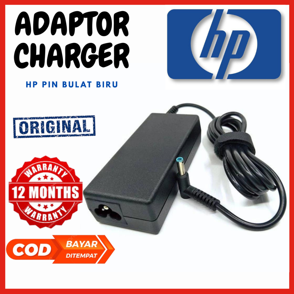 Jual [Garansi 1 Tahun] Charger Laptop HP Pavillion Original Pin Biru ...