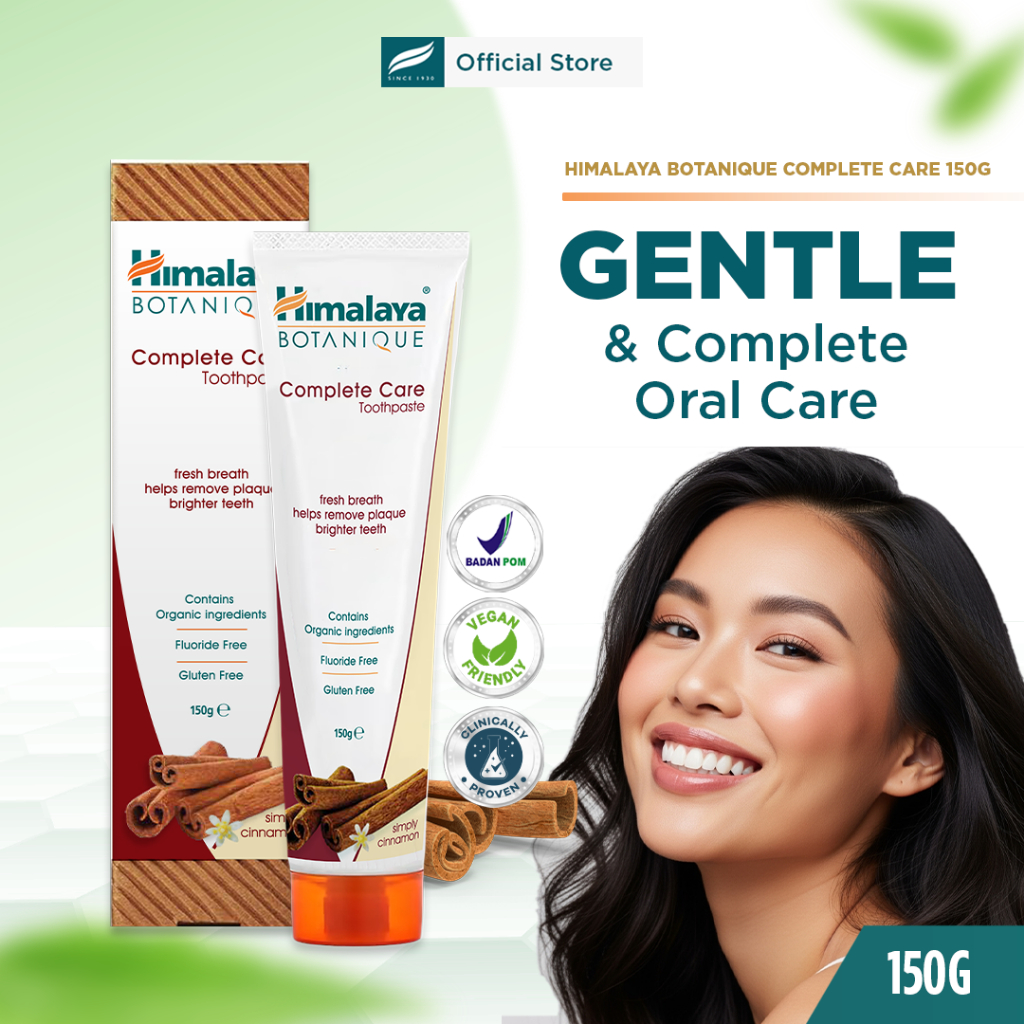 Jual Himalaya Botanique Complete Care Toothpaste Simply Cinnamon 150gr ...
