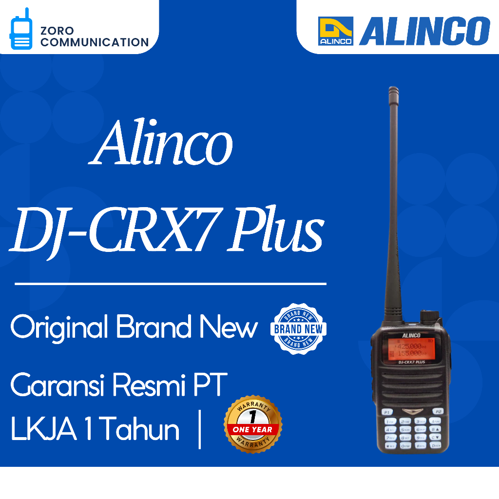 Jual Alinco DJ-CRX7 Plus – HT Handy Talky Dualband VHF & UHF Baru Original Garansi Resmi 1 Tahun ...