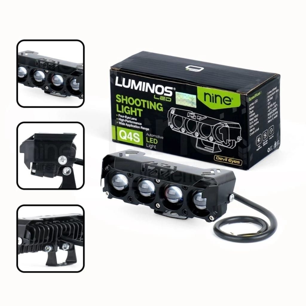 Jual ECO9 SHOOTING LIGHT LAMPU SOROT Q4S 4 MATA DAN 3 MATA 2 WARNA ...