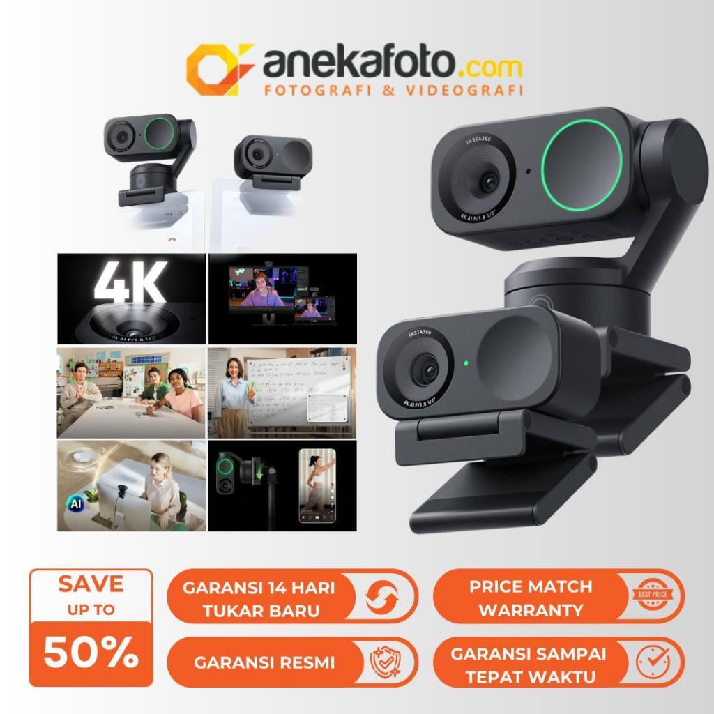 Jual Insta360 Link 2 / Link 2C 4K AI UHD Webcam Portable Insta 360 ...