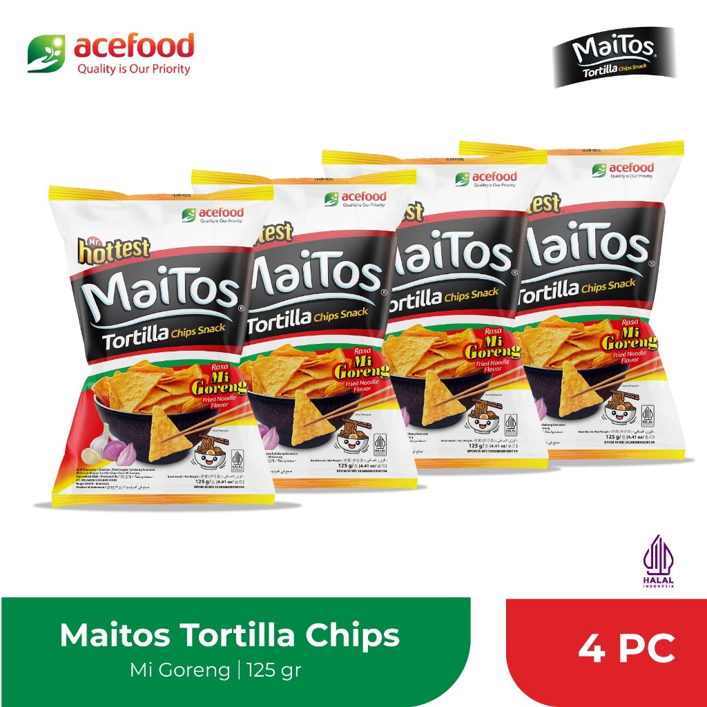 Jual Maitos Tortilla 125 Gr Rasa Mi Goreng - 4 pcs | Shopee Indonesia