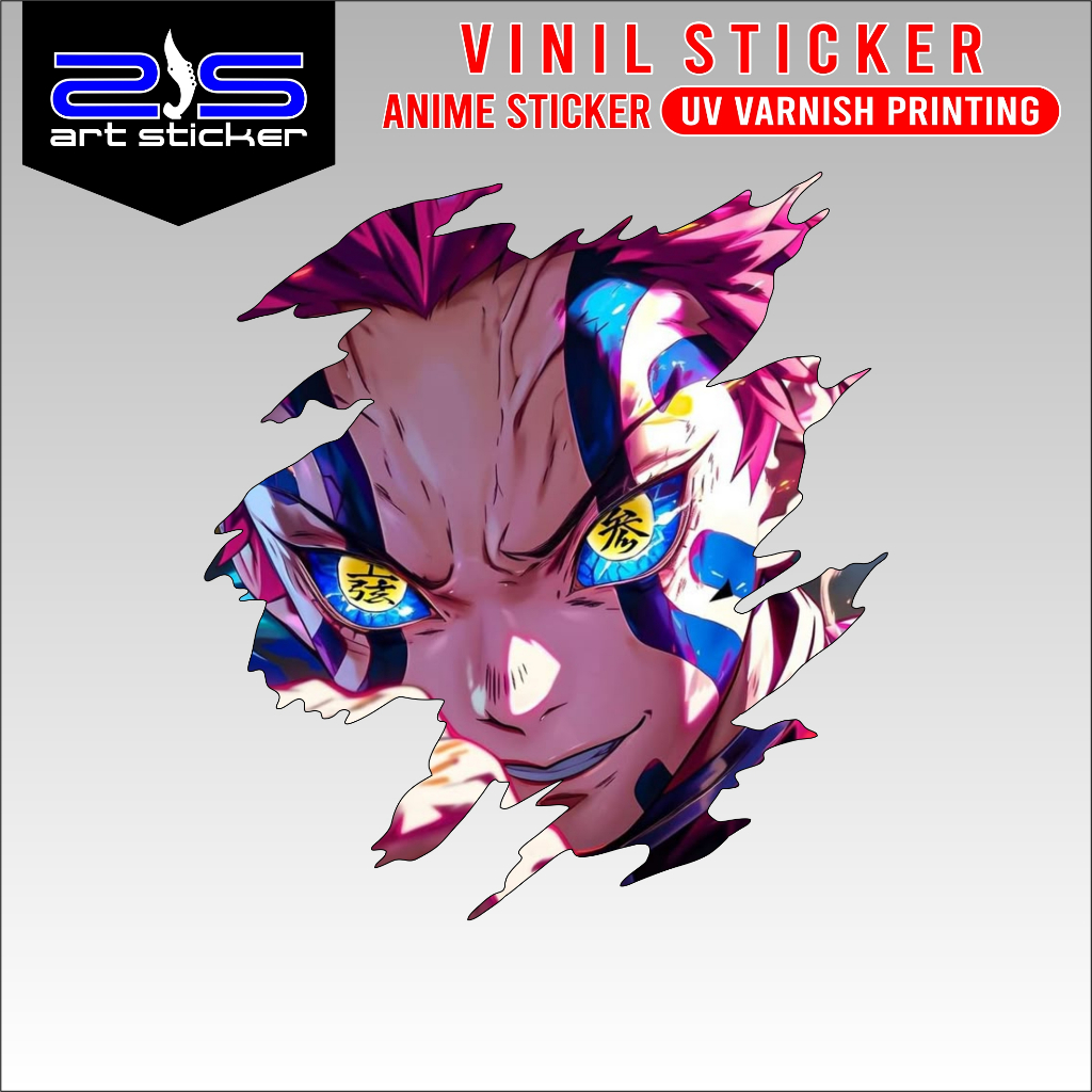 Jual Stiker Anime Akaza Stiker Vinil Naruto One Piece Demon Slayer ...