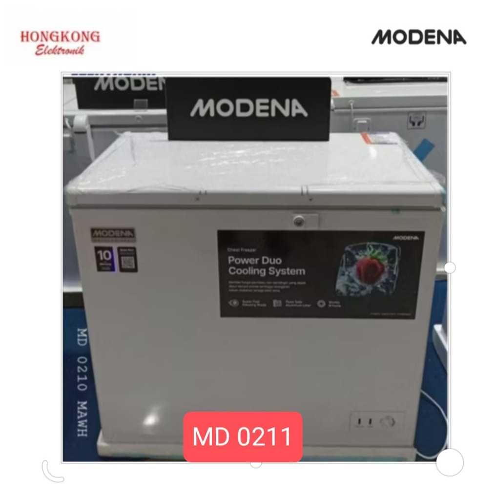 Jual MODENA Chest Freezer Modena MD-0211 MAWH 210 Liter MD0211MAWH ...