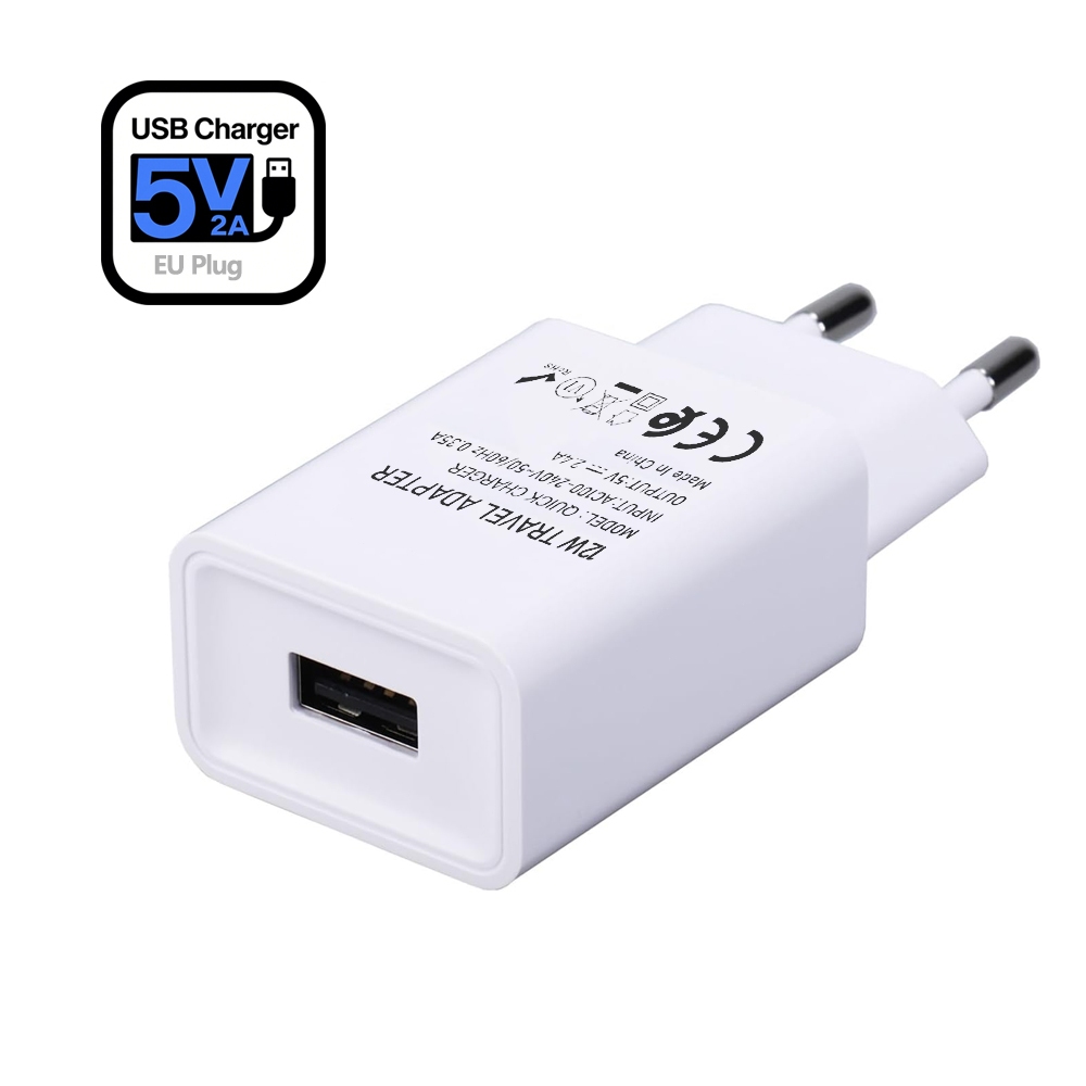 Jual 5V 2.4A Wall Charger Cube USB Power Supply Charging Universal EU ...