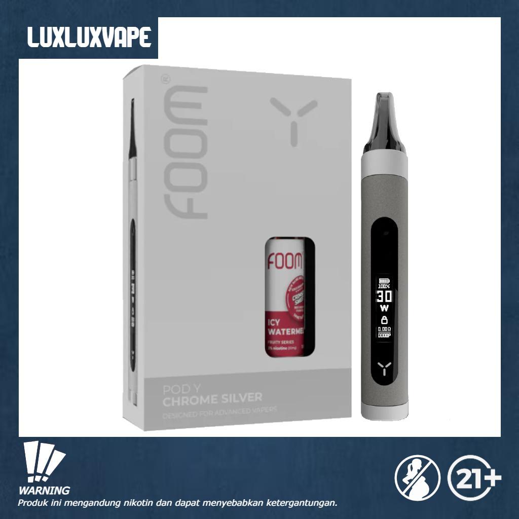 Jual Foom Pod Y Chrome Silver + Bundling Liquid 15ml Authentic by Foom ...